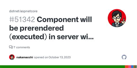 Component Will Be Prerendered Executed In Server With