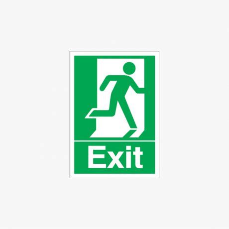 A2 Exit Running Man Right Plastic Signs Safety Sign UK
