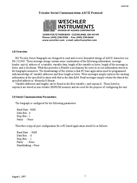Ascii Protocol Pdf String Computer Science Byte