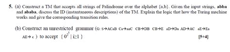 5 a construct a tm that accepts all strings of
