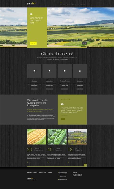 Farm Drupal Template 47885 Templatemonster Web Template Design