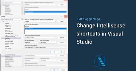 Change Intellisense Shortcuts In Visual Studio