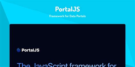 portaljs framework for data portals made with react js