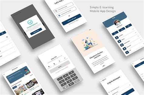 E Learning Mobile App Design On Behance
