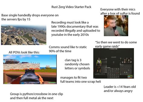 Rust Zerg Video Starter Pack R Playrust