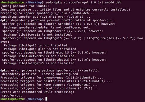 Dpkg Errors Were Encountered While Processing Spoofer Gui Ask Ubuntu