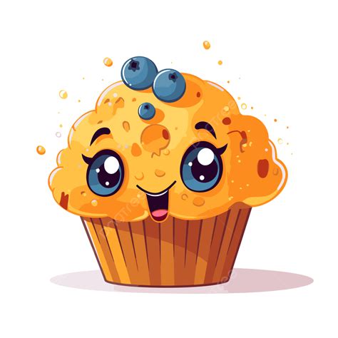 Cartoon Blueberry Muffin Cartoon Character Of Blueberry Muffin With