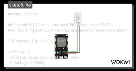 Sensor Dht Wokwi Esp32 Stm32 Arduino Simulator