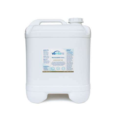 Unscented Massage Oil 20 Litre Vamia Body Care Unscented Massage Oil 20 Litre Vamia Body Care