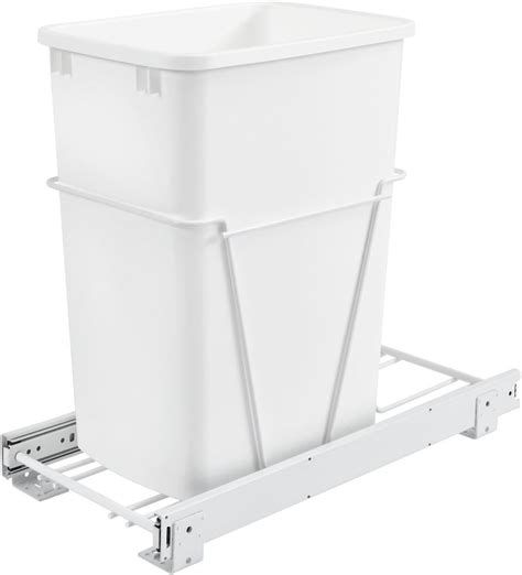 Amazon Com Rev A Shelf Polymer Replacement Waste Trash Container Pull Outs Standard White