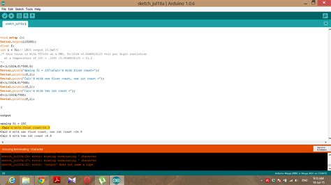 Problem With Arduino Mega And The Temperature Sensor Lm35 General