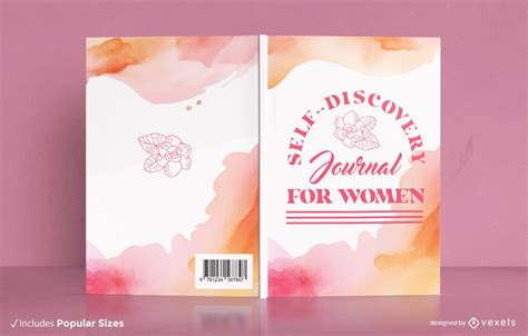 Self Discovery Journal Book Cover Design Kdp Vector Download