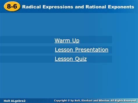 8 6 Warm Up Lesson Presentation Lesson Quiz Ppt Video Online Download
