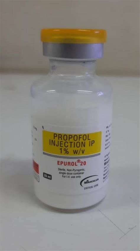 Propofol Injection Ip 10ml At ₹ 900vial In New Delhi Id 27424975291