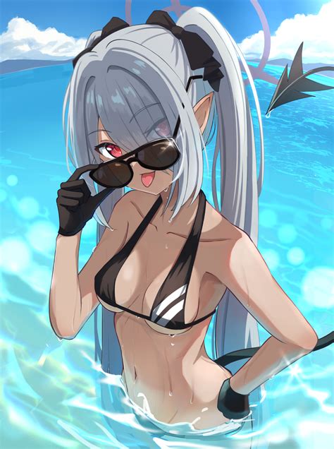 Doku Doku Iori Blue Archive Iori Swimsuit Blue Archive Blue Archive Highres 1girl Doku Doku Iori Blue Archive Iori Swimsuit Blue Archive Blue Archive Highres 1girl