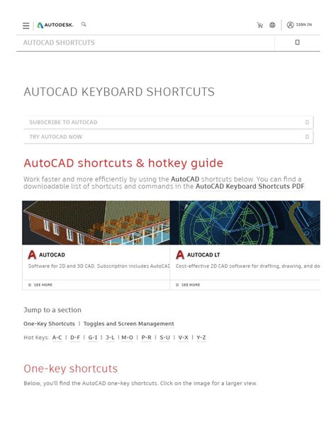 Autocad Keyboard Commands And Shortcuts Guide Autodesk Pdf Auto Cad
