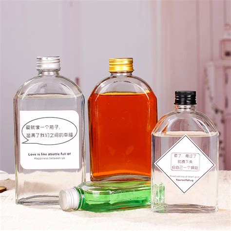 Best Flat Glass Flask Bottleswholesale 100ml 500ml