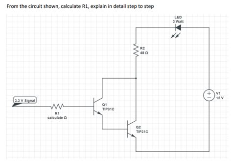 [solved] from the circuit shown calculate r1 explain in