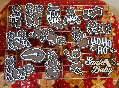 Naughty Gingerbread Ornaments Naughty Christmas Gingerbread Sex Cookie Ornament Etsy
