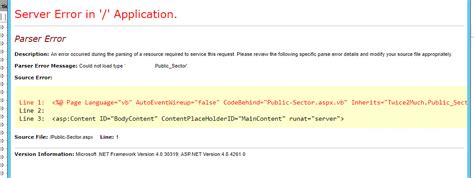 parser error message could not load type · pc and mac help and assistance