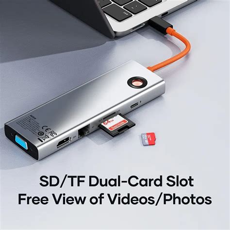 Rock In Usb C Hub Docking Station Aluminium Adapter With W Pd Charge K Penguin Com Bd