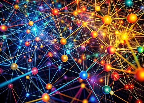 Stunning Abstract Network Of Interconnected Lines Premium Ai