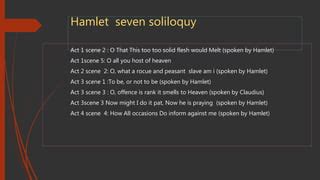 Presentation Of Soliloquy Hamlet Pptx