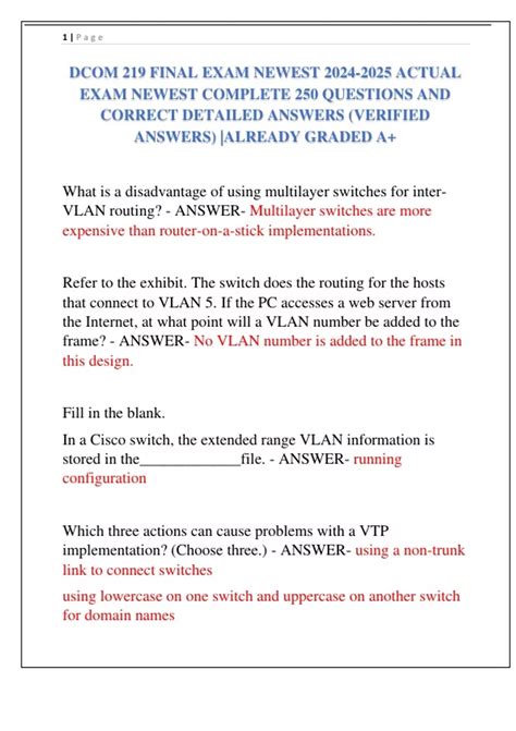 Dcom 219 Final Exam Newest Actual Exam Newest Complete 250 Questions