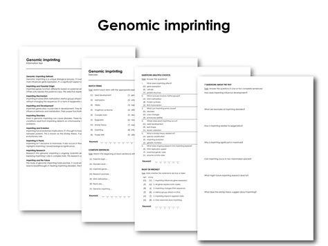 Genomic Imprinting Made By Teachers