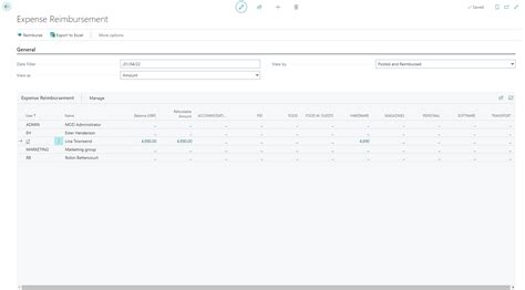 Reimburse Expense Users