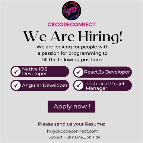 Ali Khemici On Linkedin Hello Everyone 📍 We Are Hiring Immediately