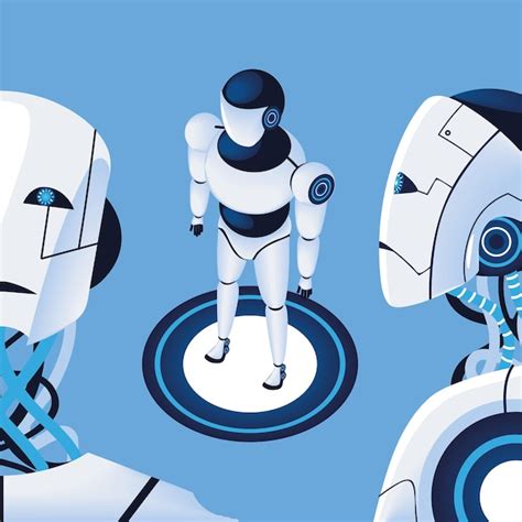 인공지능 로 프리미엄 벡터