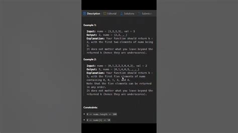 27 Remove Element Leetcode In Java Dsa Coding Leetcode