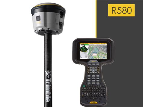 Trimble R580 Surveying Rover Package With Tsc5 Centimeter Rtx Positioning Solutions