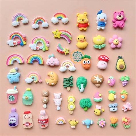 เซ็ท711 ตัวการ์ตูน สำหรับ Diy ทำเป็นจี้ สายแมสคล้องคอ ตกแต่ง เคสมือถือ สมายลี่ Smiley จี้