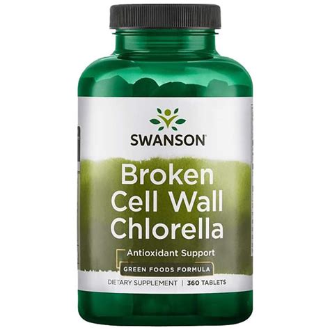 Swanson Broken Cell Wall Chlorella 360 ταμπλέτες Skroutzgr