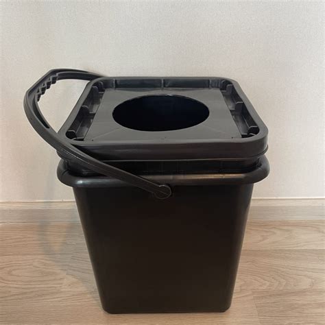 ถังสี่เหลี่ยม ถังน้ำ ถังไฮโดรโปนิกส์พร้อมกระถางปลูก ถังพลาสติก ขนาด 20ลิตร ฝาเจาะรู6นิ้ว 15cm