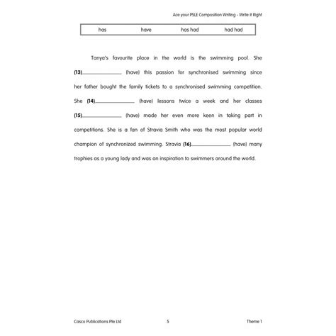 Ace Your Psle Composition Writing Write It Right