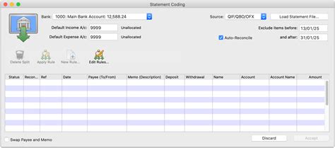 Importing Bank Statements