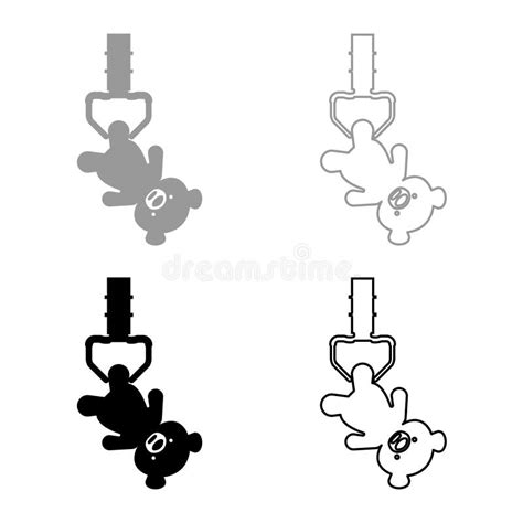 Prize Toy Manipulator Iron Hook Crane Claw Picker Icon In Circle Round