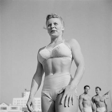 Abbye Stockton On Muscle Beach California In The 1940s Not Quite Sure