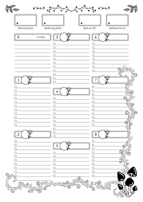 Druid Explorer Dnd Character Sheet In English In Pdf Format