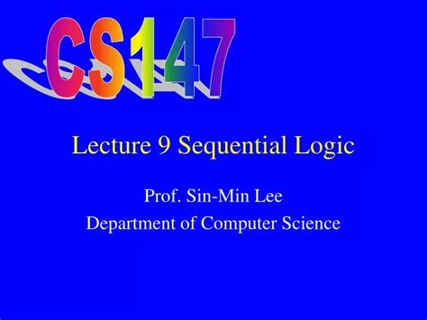 PPT Lecture Sequential Logic PowerPoint Presentation Free Download ID