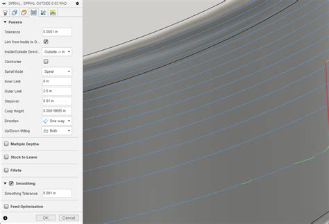 Squiggley Spiral Toolpath Autodesk Community
