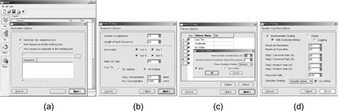 Sequence Generation Process In Nacst Seq A General Options Such As