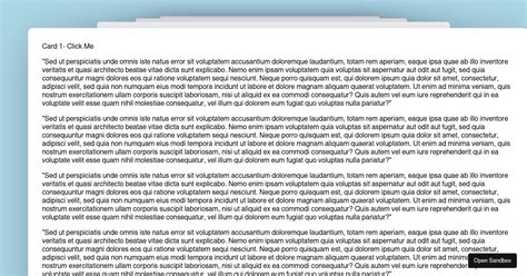 React Spring Card Codesandbox