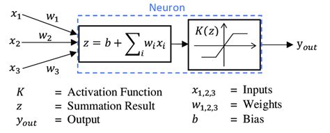 Example Mathematical Procedure For A Single Hidden Neuron Adapted From Download Scientific