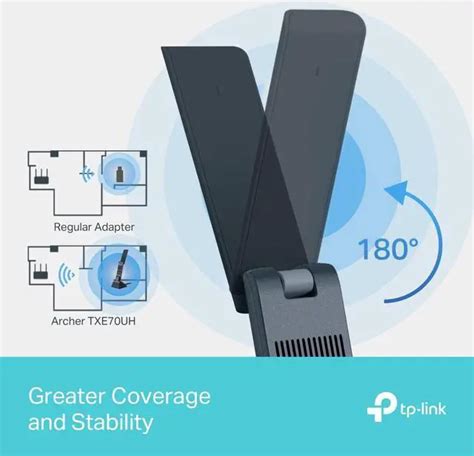 TP Link AXE5400 WiFi 6E USB Adapter For Desktop PC Archer TXE70UH Tri Band Wireless Network