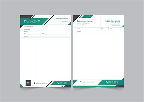 Premium Vector Set Of Doctor Prescription Template In A4 Size Prescription For Clinic Or