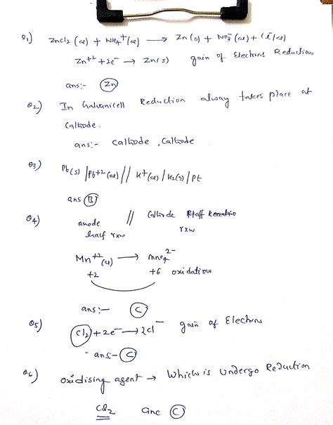 [solved] Determine The Cell Notation For The Redox Reaction Given Course Hero